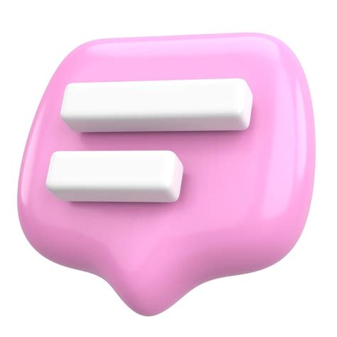 Premium Photo Comment Button Chat Button 3d Illustration