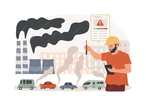 Premium Vector Air Pollution Isolated Concept Vector Illustration Pollution From Factories Air