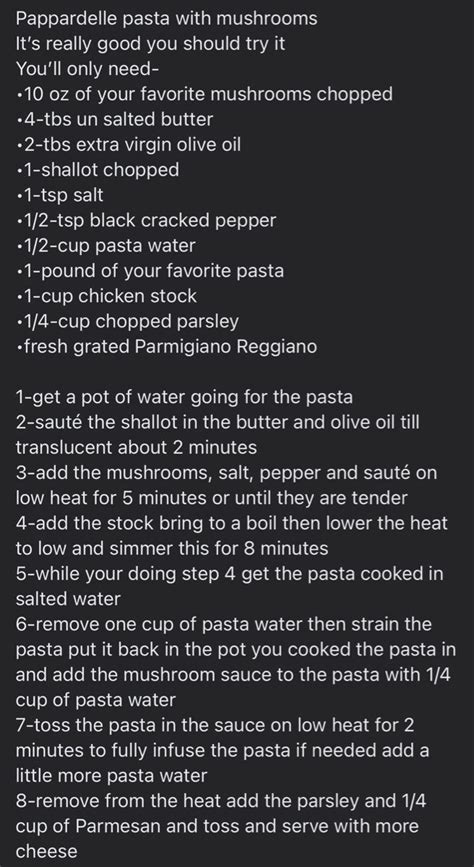 Pappardelle With Mushrooms Artofit