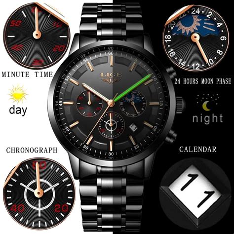 Novo Lige Rel Gio Masculino Masculino Masculino Rel Gios De Quartzo Masculino Militar Anal Gico