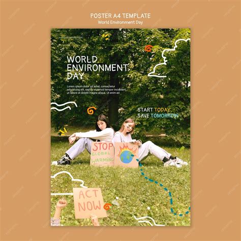 세계 환경의 날 포스터 템플릿 무료 Psd 파일