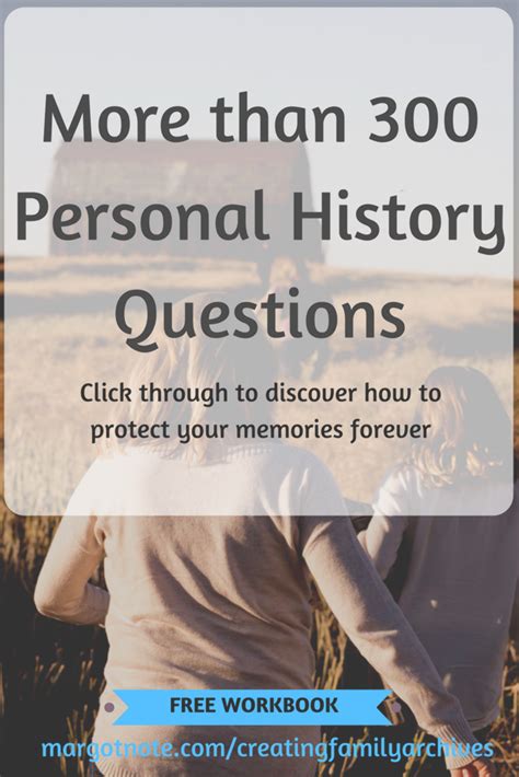 write your life story with 300 personal history questions journal