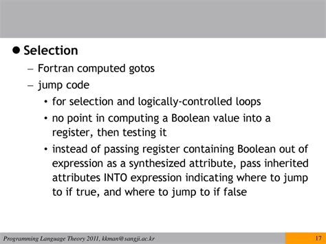 Chap 6 Control Flow Michael L Scott Ppt Download
