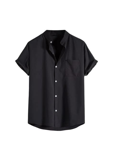 Fotbe Red Polka Dot Print Short Sleeve Button Down Shirts For Men