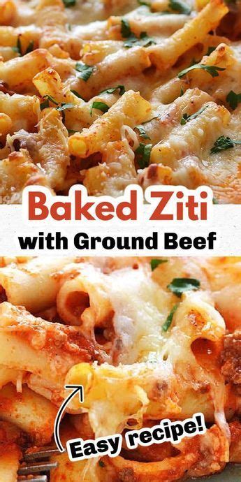 Baked Ziti With Ricotta And Meat Sacue Artofit