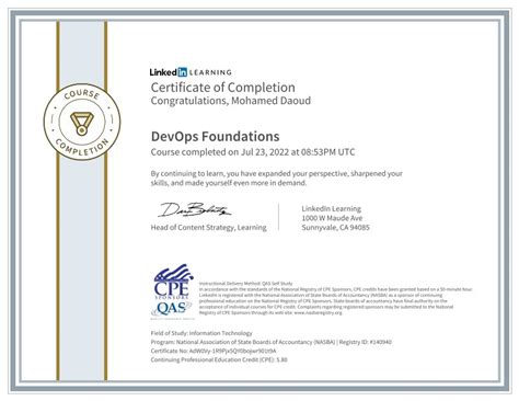 Mohamed Daoud On Linkedin Certificate Of Completion