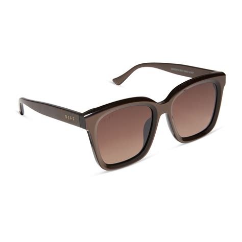 Meredith Square Sunglasses Moscow Mule And Brown Diff Eyewear