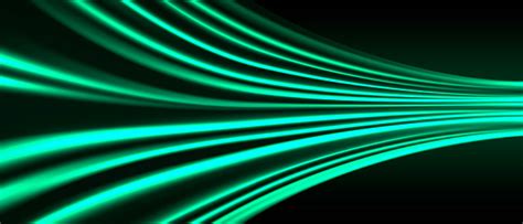 Abstract Green Light Fast Speed Motion Curve Technology Futuristic Background Vector Stock