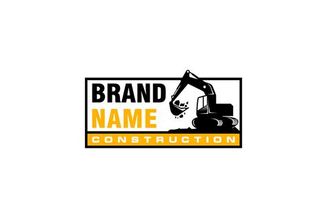 Excavator Logo Template Vector Heavy Equipment Logo Vector For