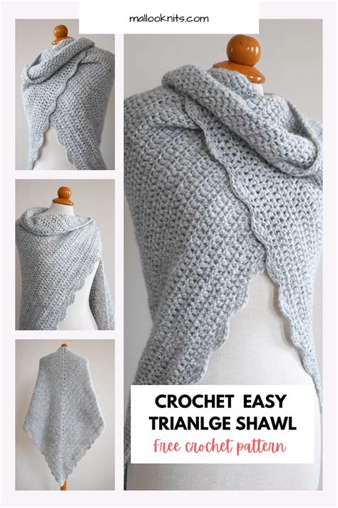 Beginner Triangle Shawl Free Crochet Pattern Artofit