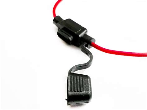 60 Amps Inline Fuse Holder For Mini Blade Fuse For Industrial Black