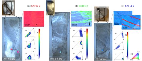 Overview Of The Deformed Single Crystals Sx Each With A Photo Of The Download Scientific