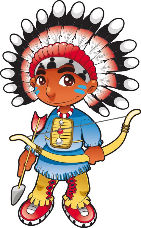 naklejkascienna Naklejka ścienna Dla Dzieci Indianin