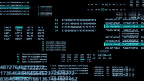 Big Data Binary Number Code Perspective Series View Illustration