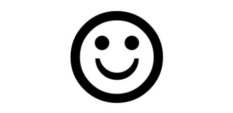 Happy Emoji Png Black And White