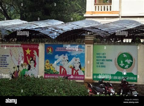 Communist Era Wall Posters Outside The War Remnants Museum Bảo Tàng