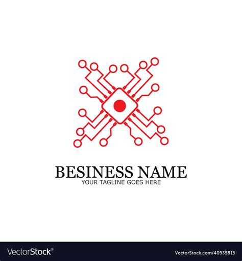 Cpu Processor Line Icon For Websites And Mobile Vector Image