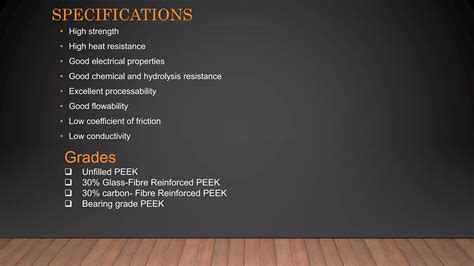 Polyether Ether Ketones Pptx