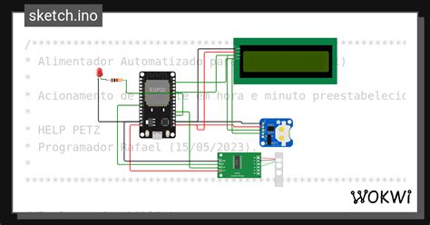 Projeto Alimentador Felinosv Wokwi ESP STM Arduino Simulator