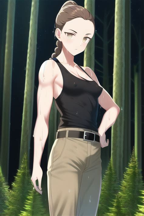 Rule 34 Abigail Anderson Ai Generated Muscular Female Ponytail Tank