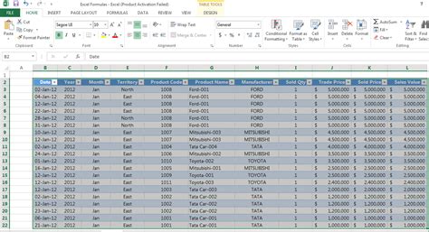 Sorting Function In Microsoft Excel Commerce Curve