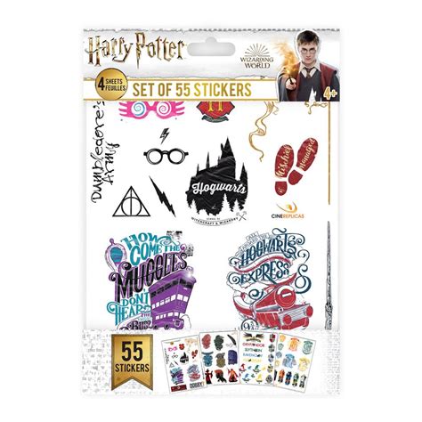 Lot De 55 Autocollants Symboles Magiques Harry Potter Harry Potter