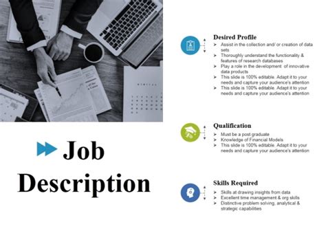 job description ppt powerpoint presentation layouts background designs