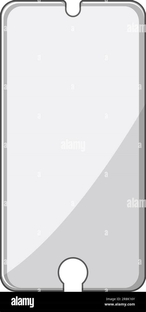 Guard Phone Screen Protector Cartoon Vector Illustration Stock Vector