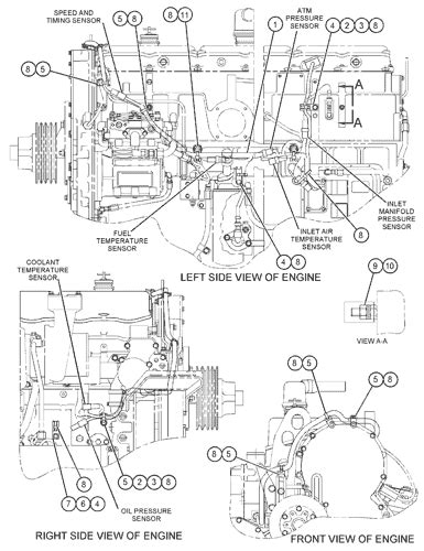 Qanda Cat 3406e Fuel System Diagram Crank Sensor Sensor 55 Off
