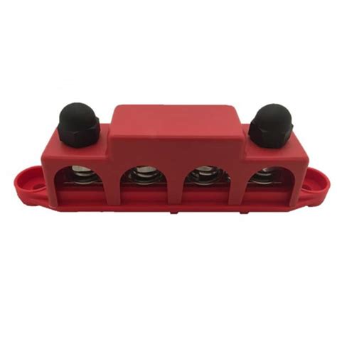 Dc Distribution Rail Red 4x M10 3x M4