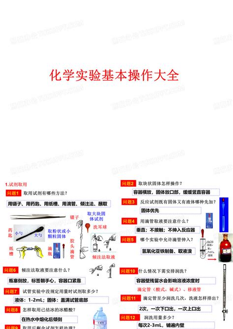 化学实验复习大全第二单元化学实验基本操作cdlppt模板下载编号lowoykgv熊猫办公