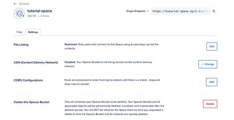 How To Set File Listing Permissions For Spaces Digitalocean