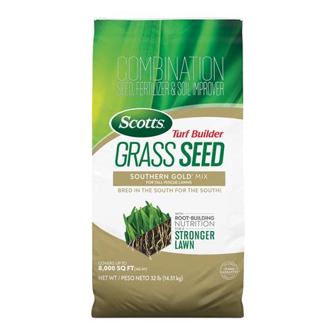 Scotts Turf Builder Grass Seed Southern Gold For Tall Fescue 32 Lb