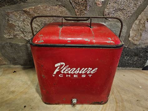 Vintage Retro Pleasure Chest Cooler Etsy