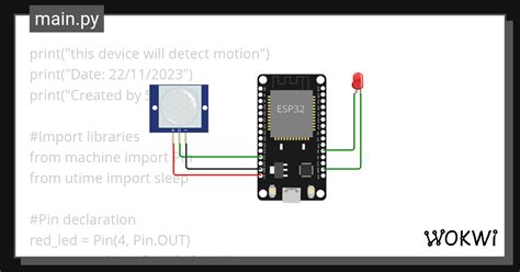 Motion Detection Device Wokwi Esp32 Stm32 Arduino Simulator Motion Detection Device Wokwi Esp32 Stm32 Arduino Simulator