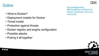 Unraveling Docker Security Lessons From A Production Cloud PPT