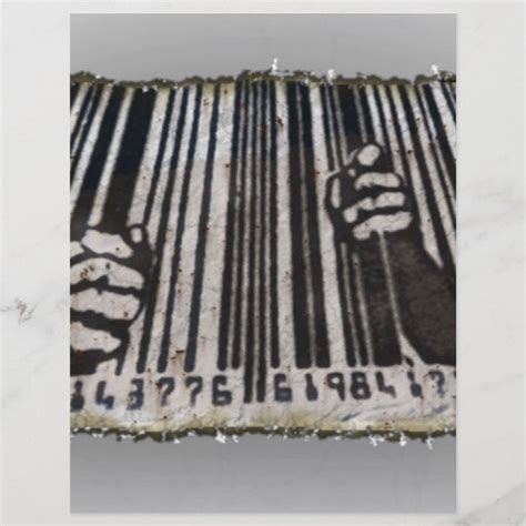 Prison Jail Bar Code Full Color Flyer Zazzle