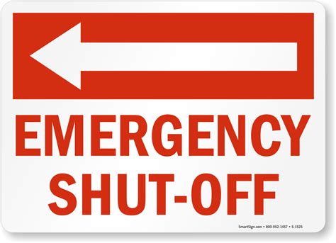Shut Down Sign