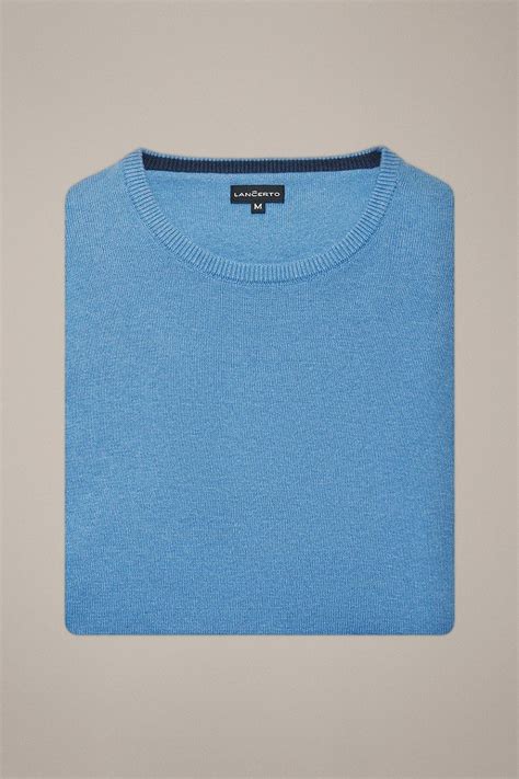 Sweter Błękitny Bawełniany Simen Lancerto