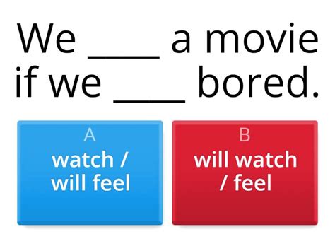 First Conditional Quiz Cuestionario