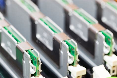 Installation Of RAM On Computer Stock Image Image Of Board Science
