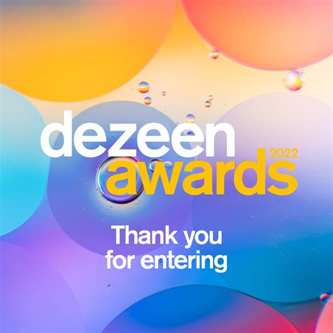 Prices And Dates Dezeen Awards