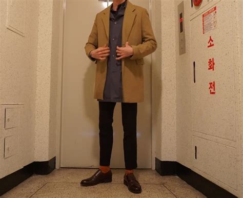 데일리룩 662 남자 패션 블로그 카멜컬러 싱글코트트렌치 코트슬랙스 코디 그리고 엘비라 더블 몽크 스트랩 네이버 블로그