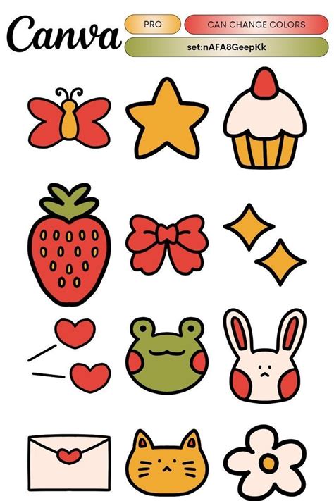 Pin De 🍀shu 小舒🍀 En Sticker Pegatinas Bonitas Garabatos Lindos