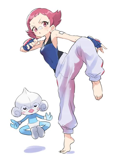 Anime Feet Pokemon Fighting Type Gym Leader Maylene And Bea