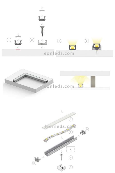 Perfil Europeo Para Tira Led Aluminio Tipo X 202m