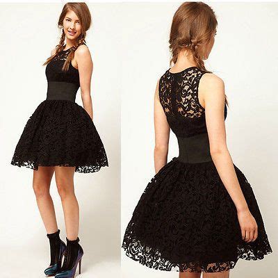 Robe Noir En Dentelle