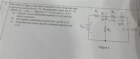 Solved The Switch In Figure I Has Been In Position A For A Chegg