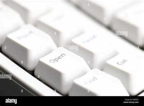 Modern Computer Keyboard Some Part Of White Computer Keyboard Focus
