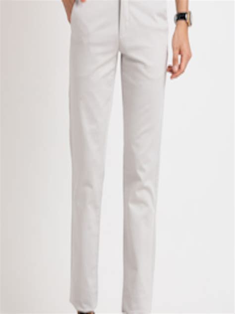 Buy Turtle Men Smart Slim Fit Mid Rise Cotton Chinos Trousers